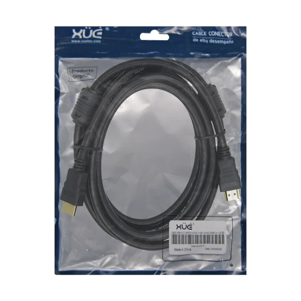 Cable HDMI 4K 3M XUE® 2160p V2.0 18Gbps | Negro - PCS FOR ALL SAS