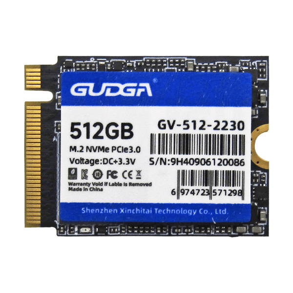 Disco de Estado Sólido SSD PCI-E 3.0 M.2 2230 512GB NVME GUDGA GV512 / - PCS FOR ALL SAS
