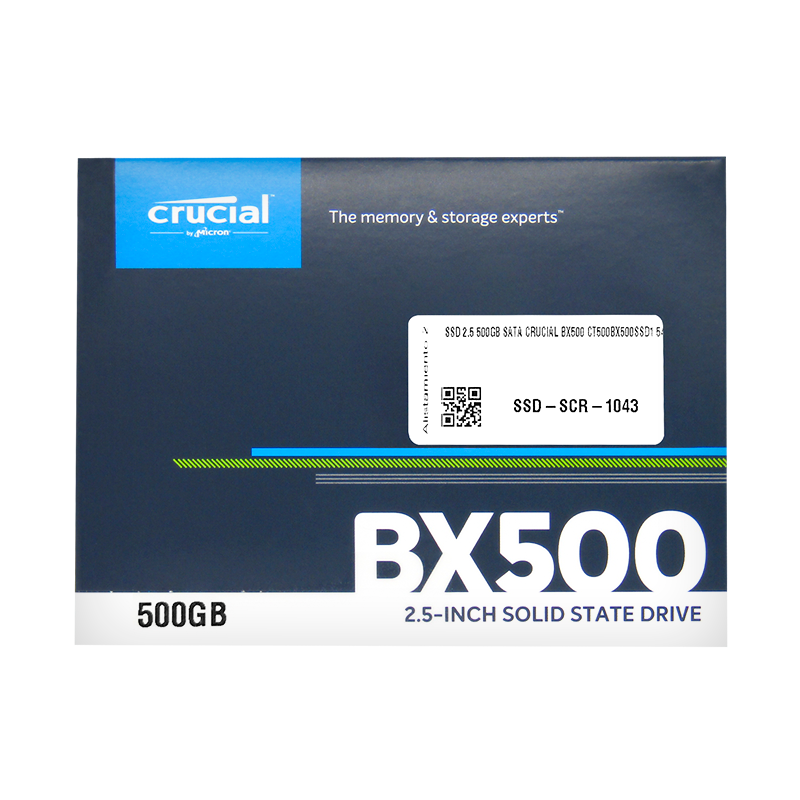 Disco de Estado Sólido SSD 2.5 500GB SATA Crucial BX500 CT500BX500SSD1 ...